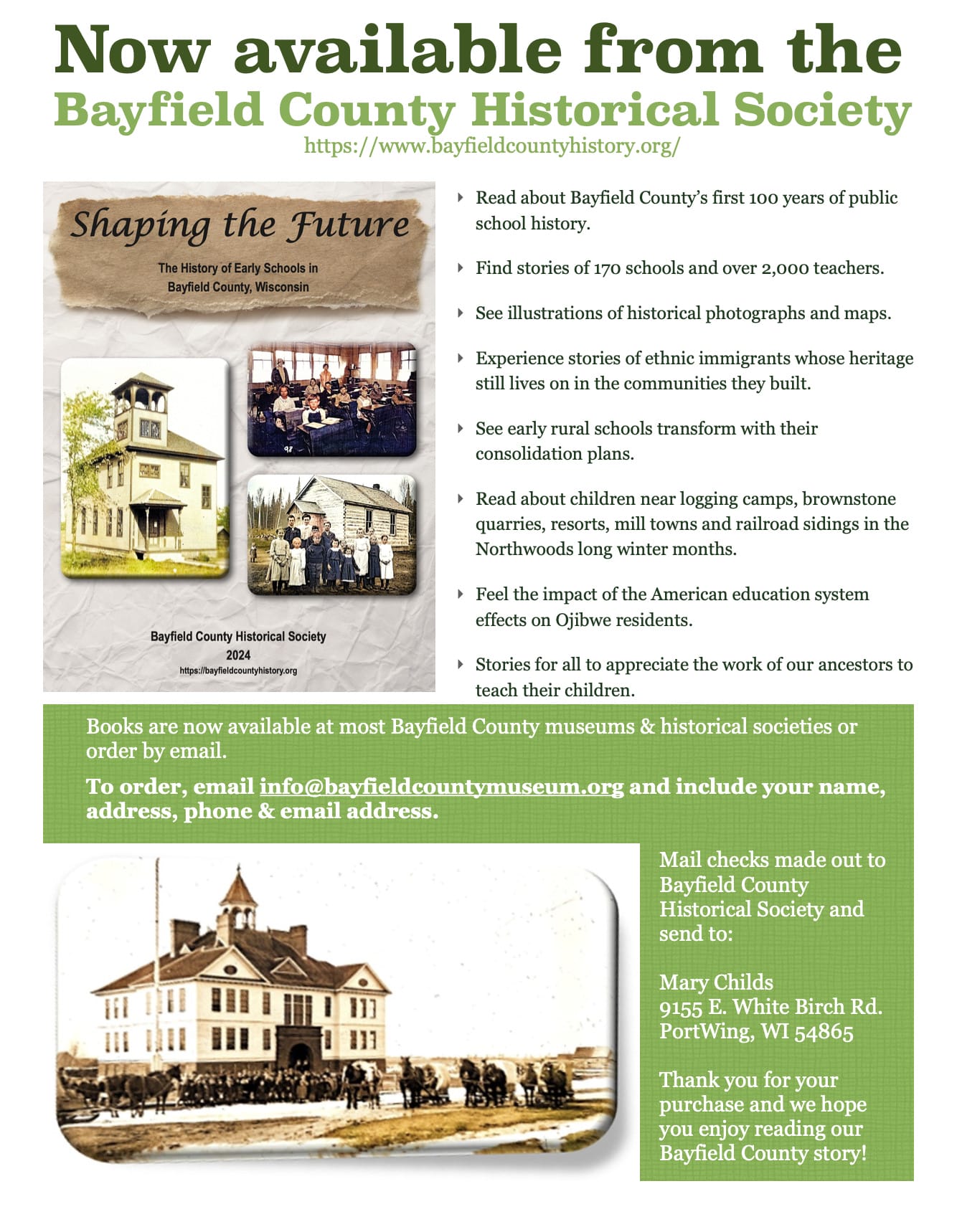 Port Wing Area Historical Society - Promoting and Preserving Port Wing ...